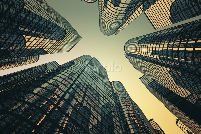 Obraz Nowoczesne Drapacze Chmur w kategorii architektura/budynki w ...